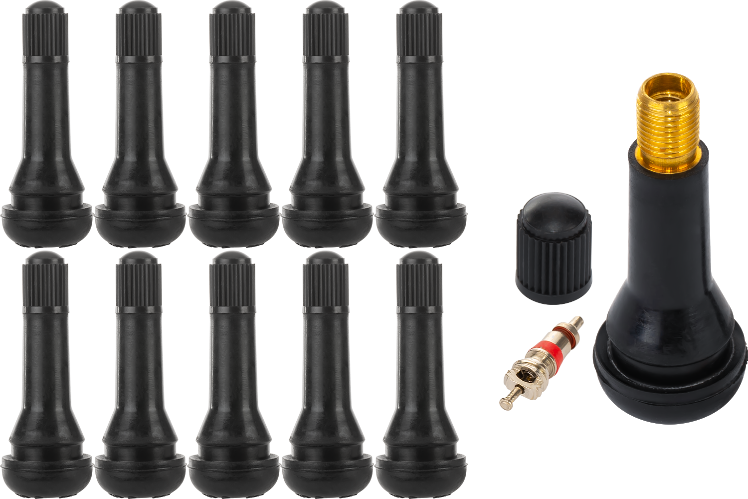 Válvulas para carro TR 414 STANDARD, conjunto de 10 peças - UNITRAILER